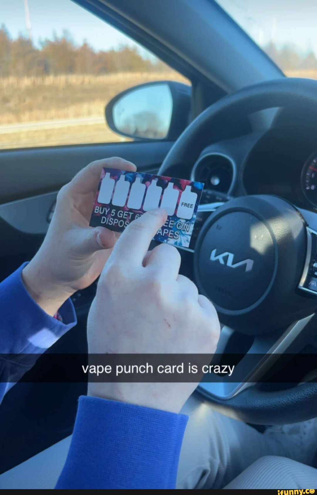 Vape punch card is crazy - iFunny