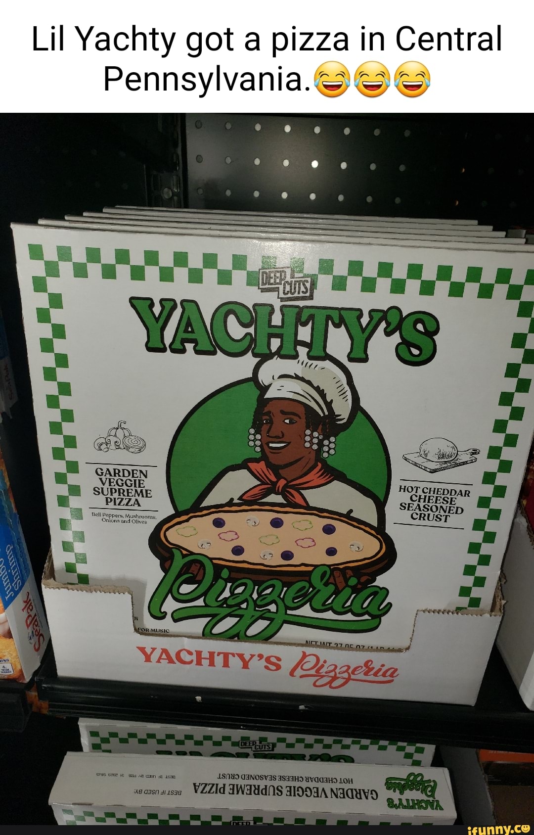 Lil Yachty got a pizza in Central Pennsylvania. GARDEN HOT CHEDDAR ...