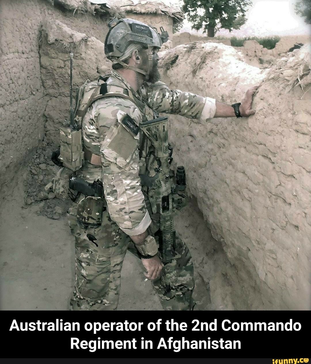 Australian operator of the Commando Regiment in Afghanistan - iFunny
