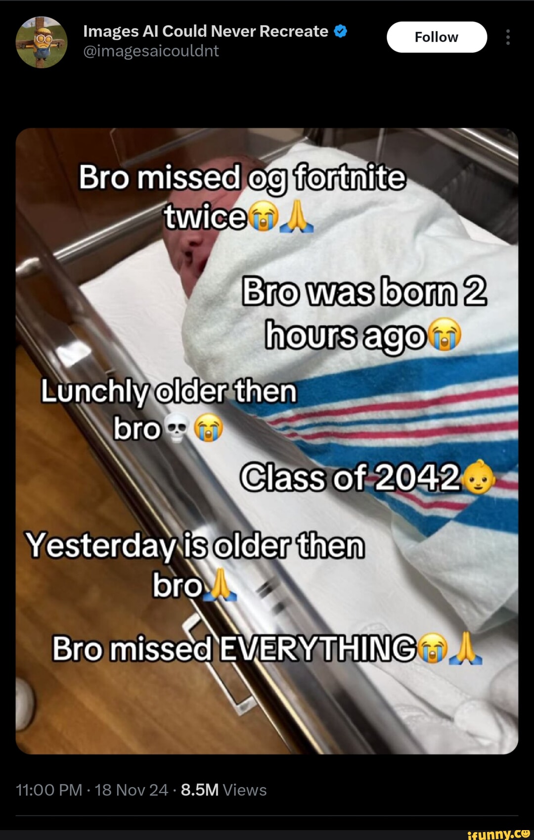 Images Al Could Never Recreate @imagesaicouldnt Bro missed og fortnite ...