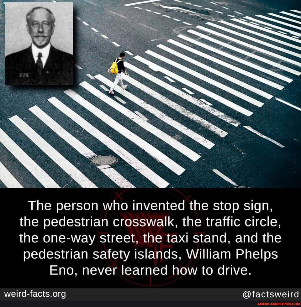 The person who invented the stop sign, the pedestrian crosswalk, the ...