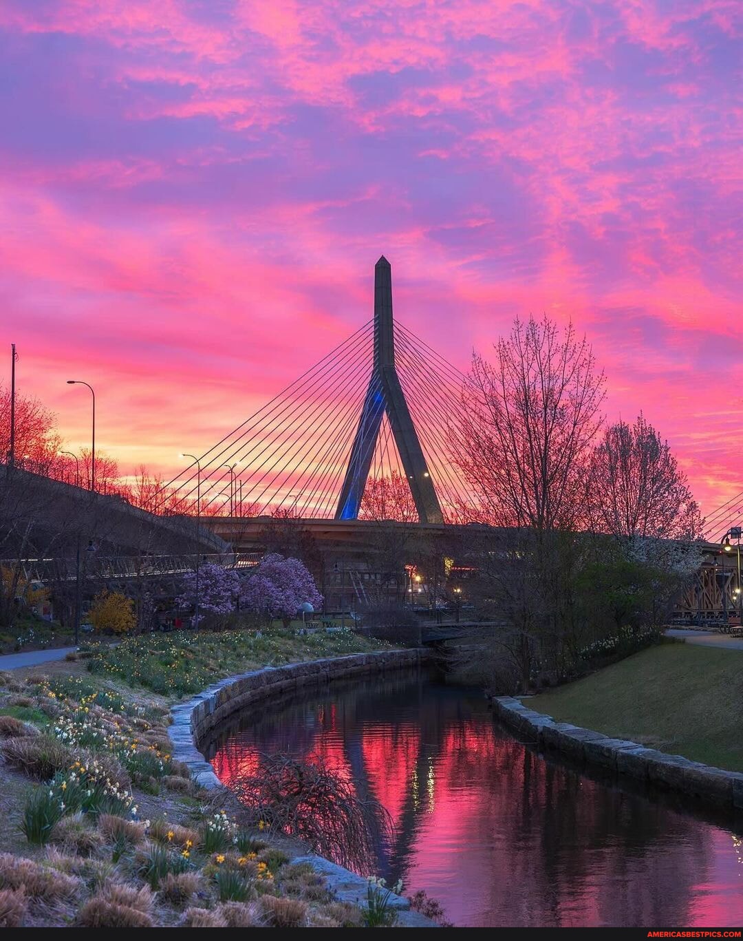 Zakim Bridge: Where Boston’s skyline meets modern art 🎨🏙️ 💡The Leonard ...