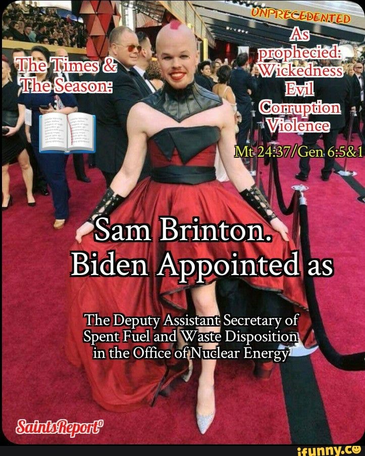 Sam Brinton. Biden Appointed as The Deputy Assistant Secretary of Spent ...