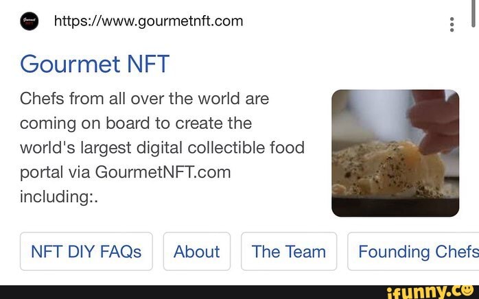 Gourmet NFT Chefs from all over the world are coming on board to create ...