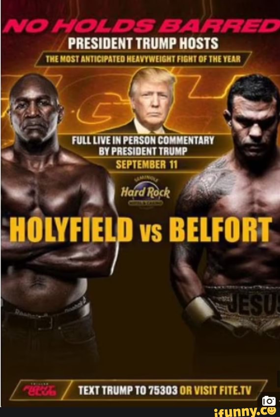 PRESIDENT TRUMP HOSTS / THE MOST ANTICIPATED HEAVYWEIGHT FIGHT OF THE ...