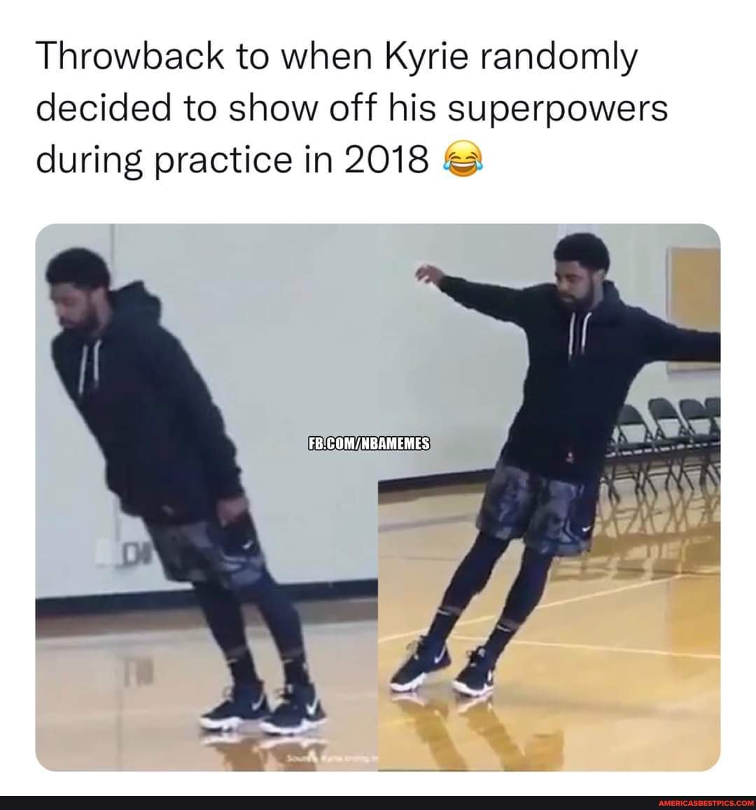 Throwback to when Kyrie randomly decided to show off his superpowers ...