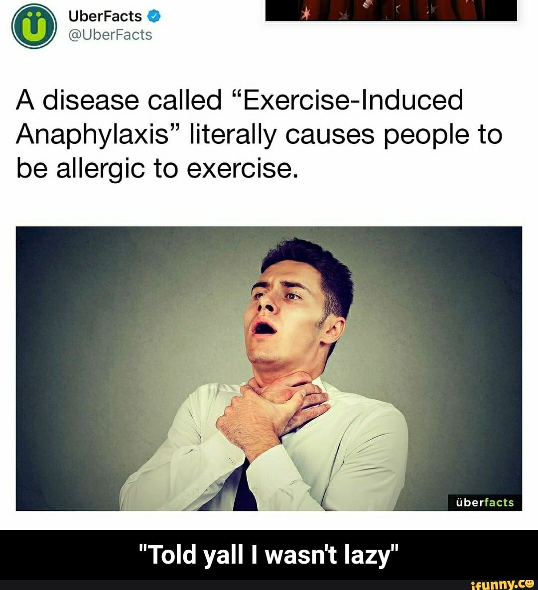 A disease called "Exercise-Induced Anaphylaxis" literally causes people ...
