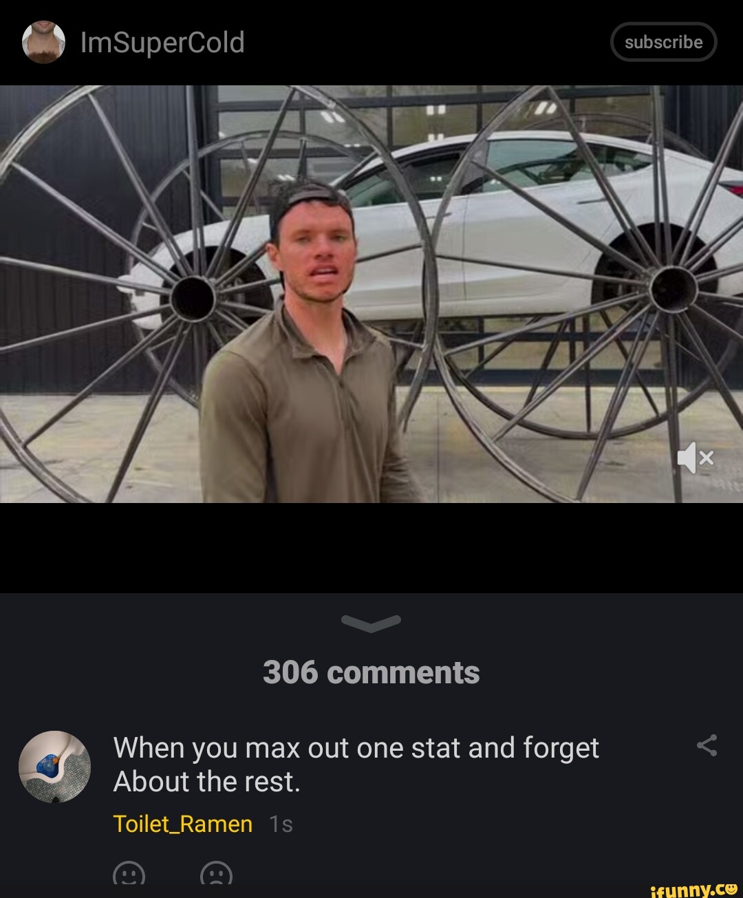 ImSuperCold subscribe RA if 306 comments When you max out one stat and ...