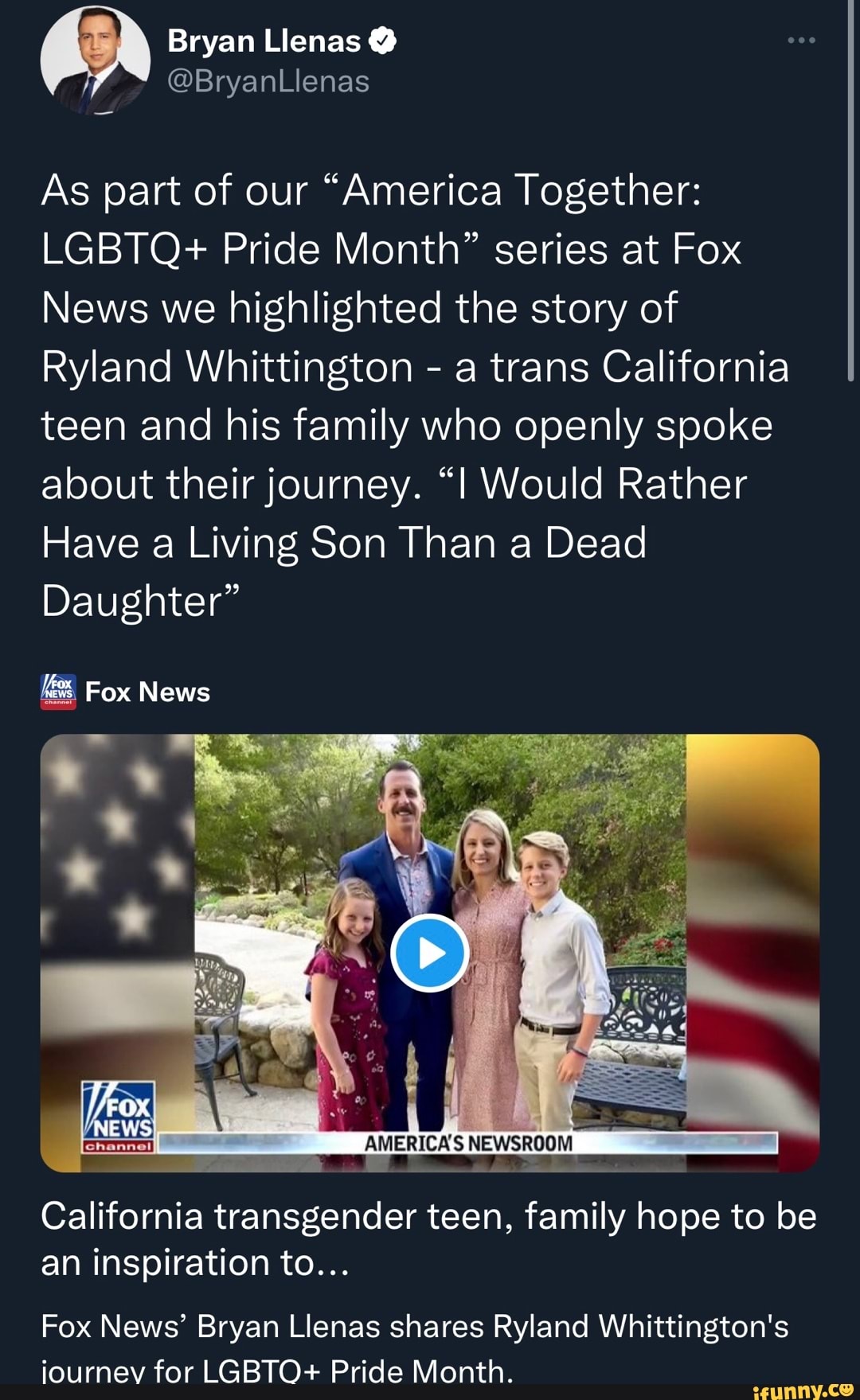 Bryan Llenas @ @BryanLlenas As part of our "America Together: LGBTQ+ ...