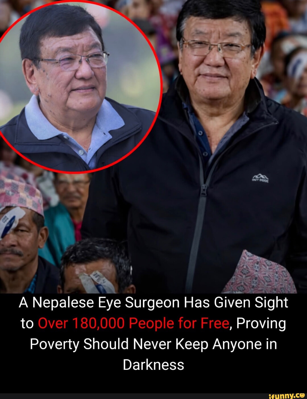 A Nepalese I to Over 180, Poverty Sh Eye Surgeon 000 People Has Given ...