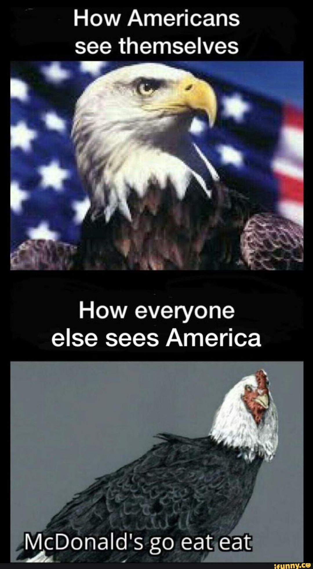 How Americans see themselves How everyone else sees America Rei y i e ...