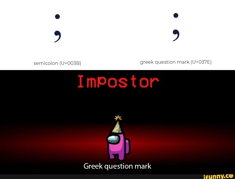Greek Question Mark Memes
