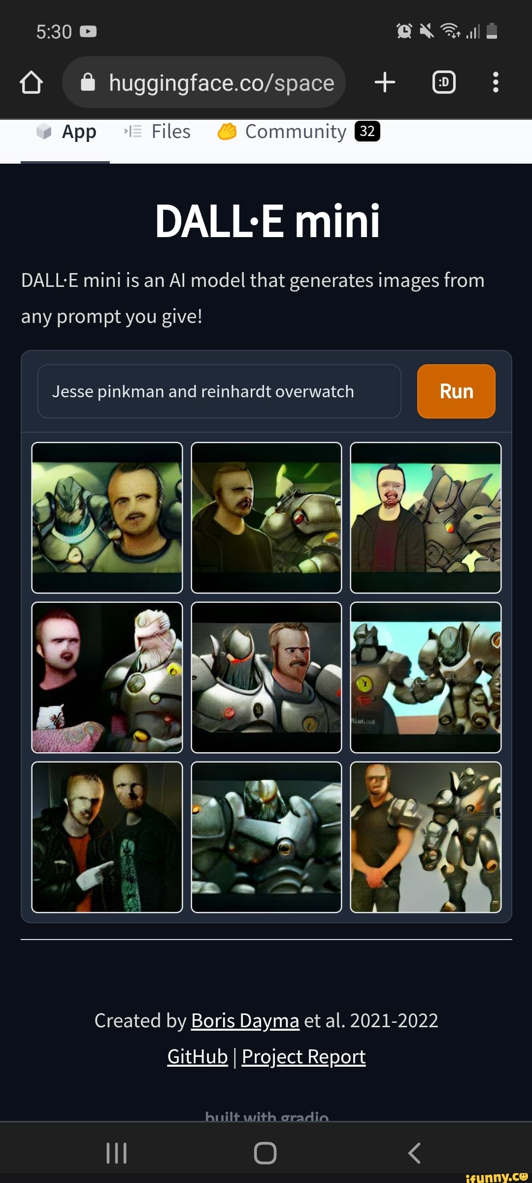 App Files Community mini Run DALL-E mini is an Al model that generates ...