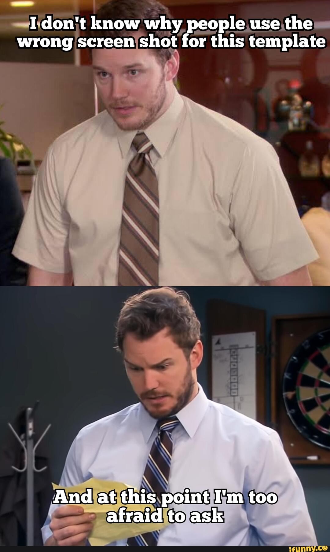 I don't know why people use the wrong screen shot for this template And ...