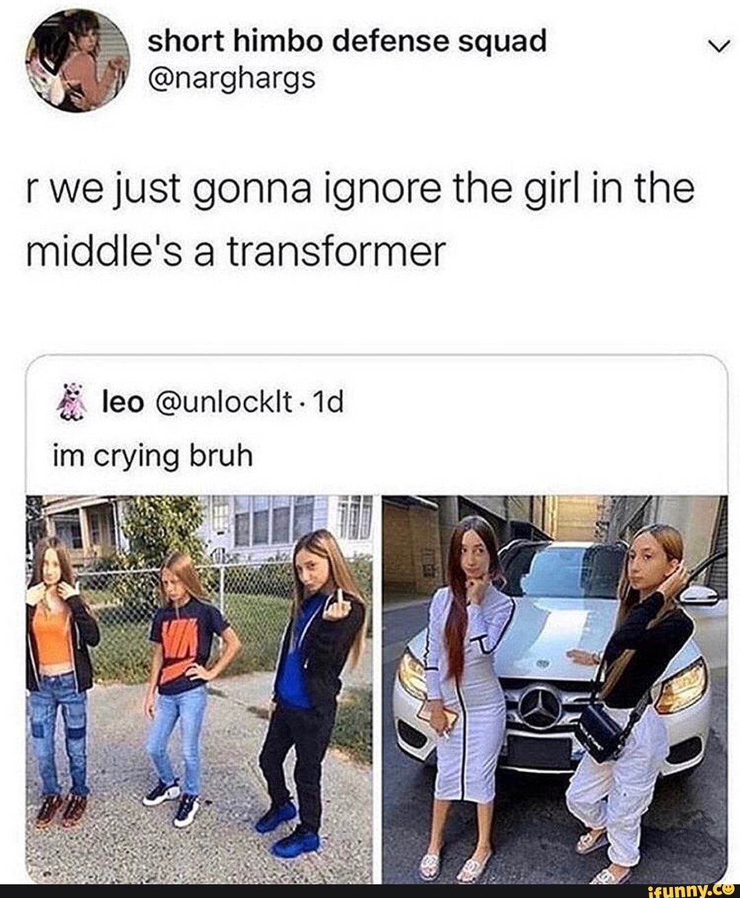 = short himbo defense squad Vv r we just gonna ignore the girl in the ...