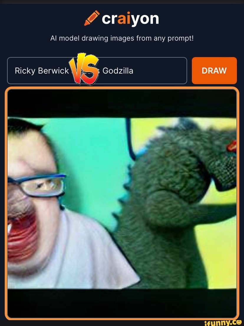 Cr yon Al model drawing images from any prompt! Godzilla DRAW Ricky ...