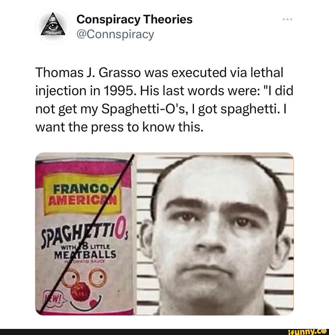 Thomas J. Grasso was executed via lethal injection in 1995. His last ...