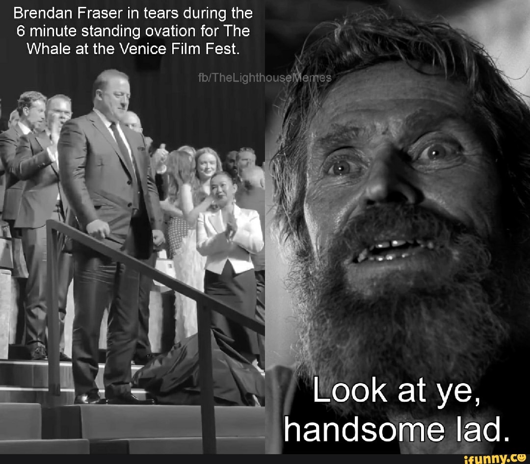 Brendan Fraser in tears during the 6 minute standing ovation for The ...