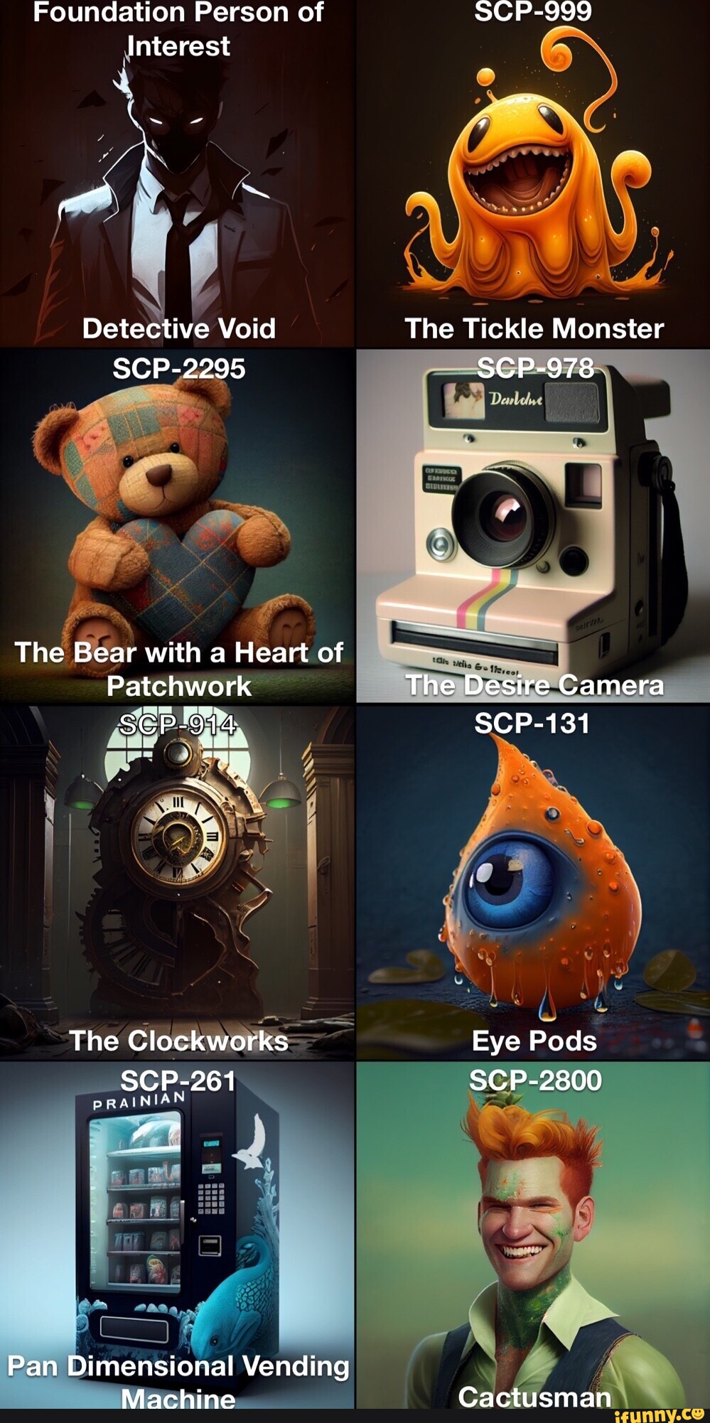 Foundation Person of Interest Detective Void SCP-2295 The Bear with a Heart of Patchwork SCP-914 ...