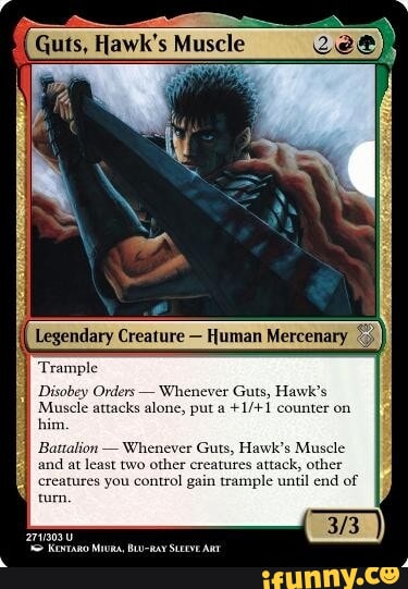 Guts, Hawk's Muscle s, Hawk's Muscle tack, other creatures you control ...