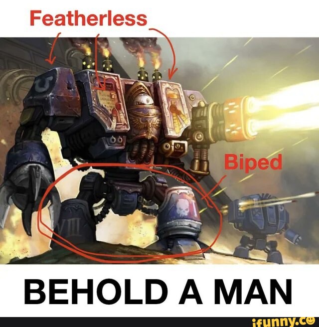 Featherless BEHOLD MAN - iFunny