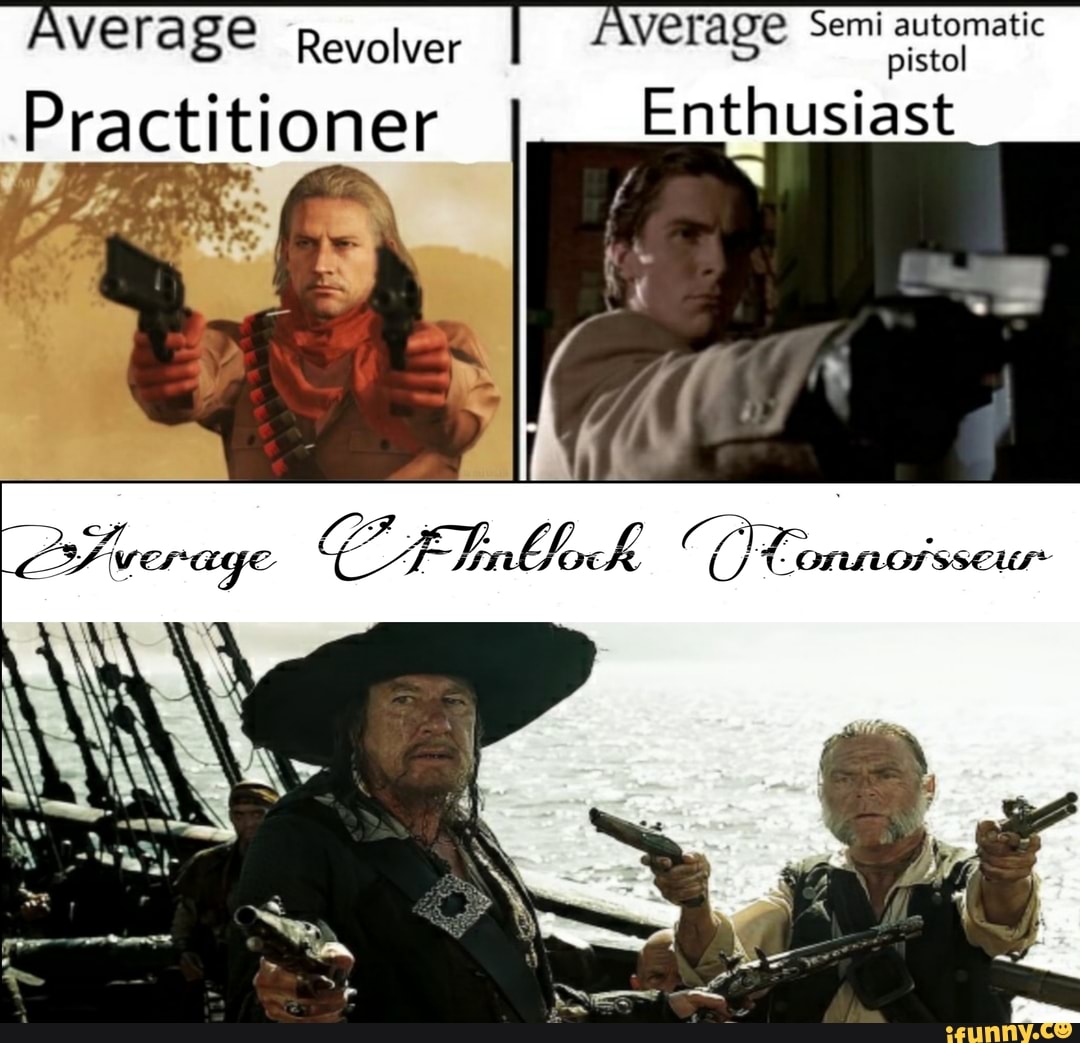 Average Revolver verage Semi automatic pistol Practitioner Enthusiast ...