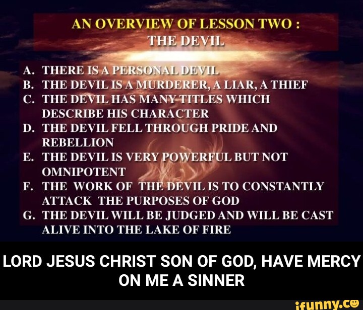 AN OVERVIEW OF LESSON TWO : THE B. THE DEVI MURDERER. LIAR, DESCRIBE ...