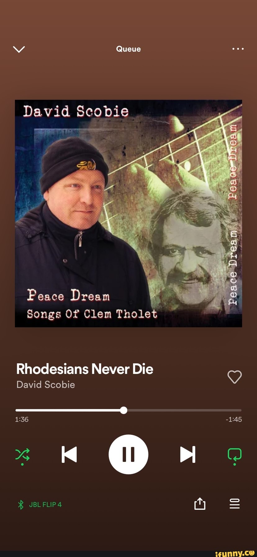Queue I David Scobie Peace Dream Songs Of Clem Tholet Rhodesians Never ...