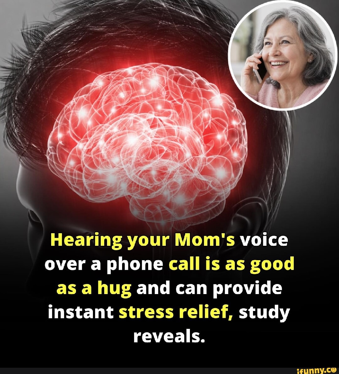Hearing your Mom's voice over a phone call is as good as a hug and can ...