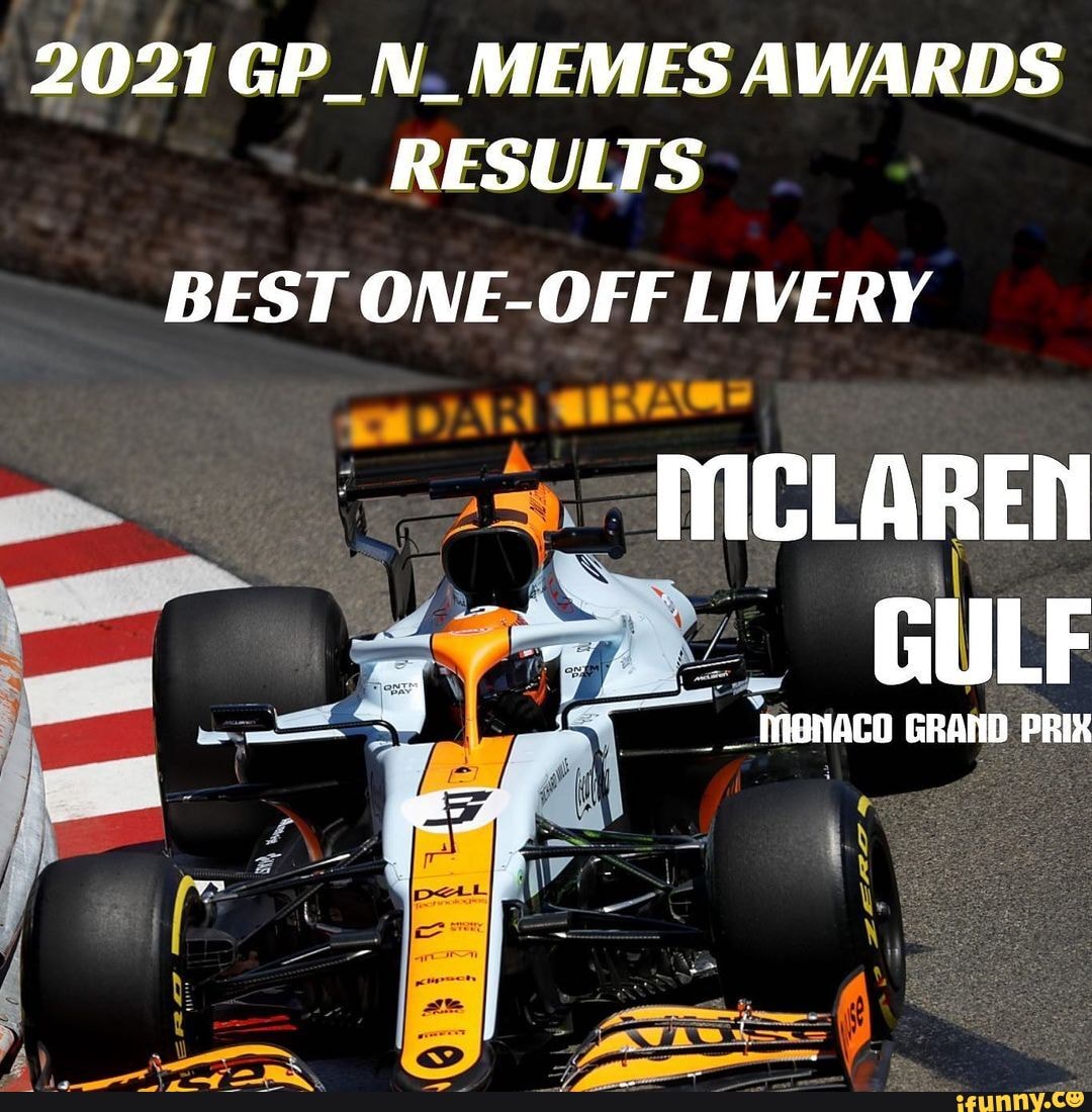 2021 GP_N. MEMES AWARDS RESULTS BEST ONE-OFF LIVERY mae Ai MICLAREN ...