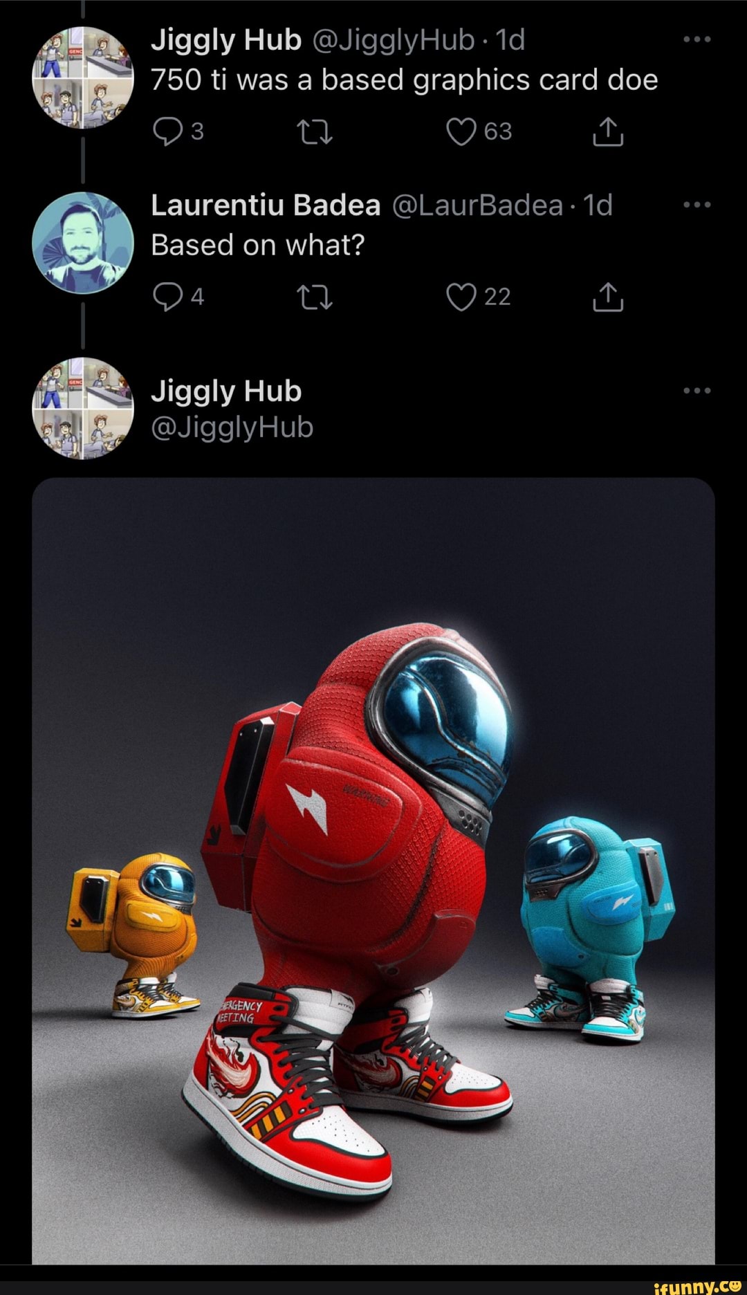 Jiggly Hub @JigglyHub 750 ti was a based graphics card doe Ok ...