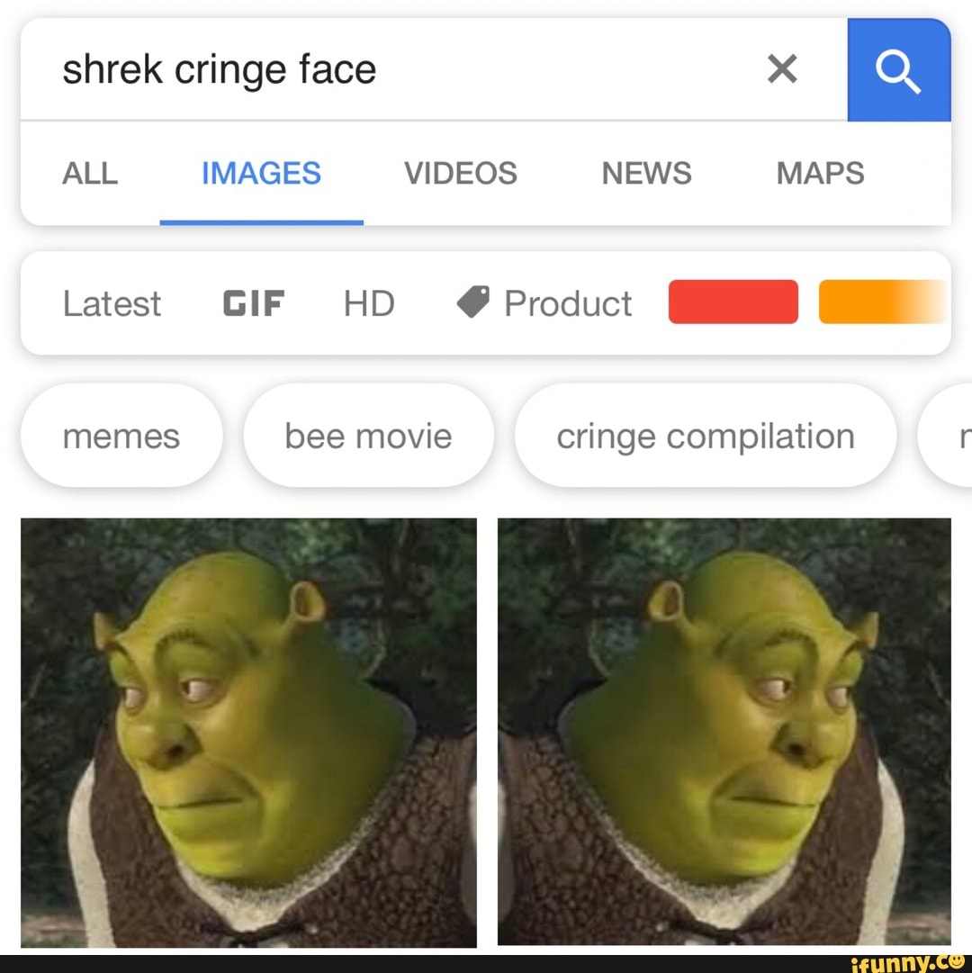 Shrek cringe face X ALL IMAGES VIDEOS NEWS MAPS memes bee movie cringe ...