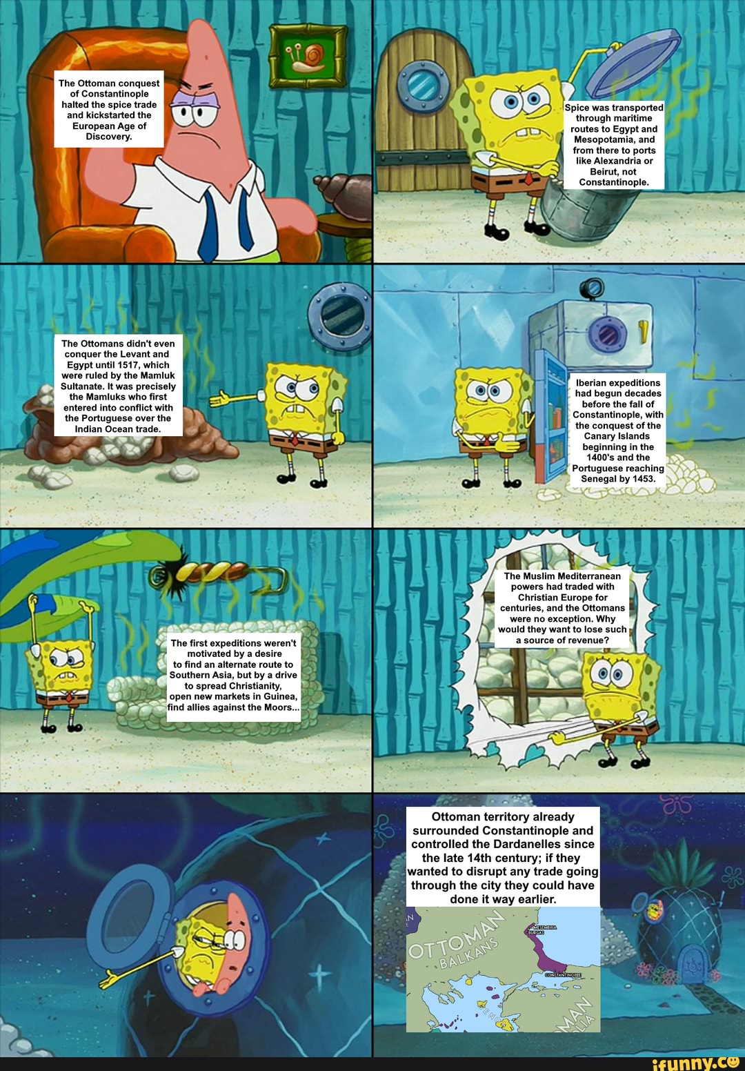 The Ottoman conquest of Constantinople halted the spice trade and ...