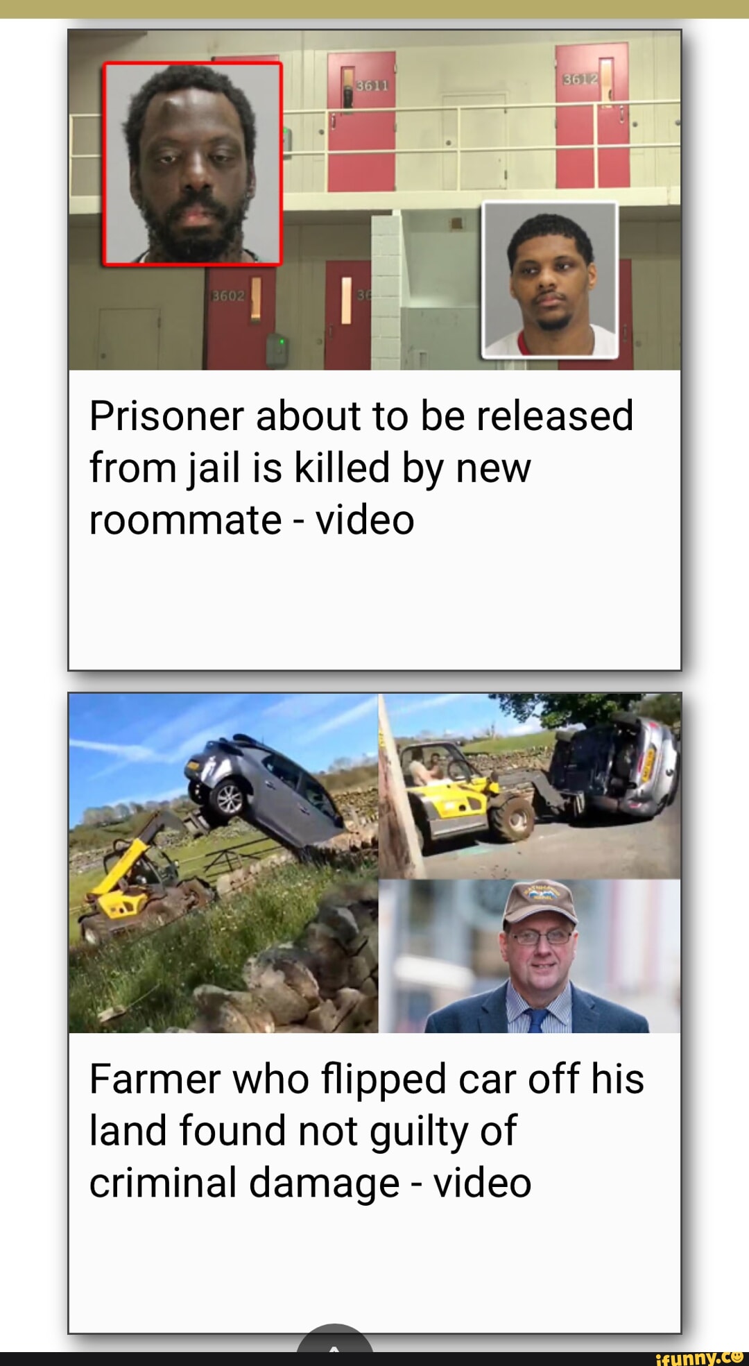 Prisoner about to be released from jail is killed by new roommate ...