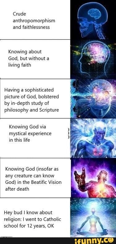 Crude anthropomorphism and faithlessness Knowing about God, but without ...