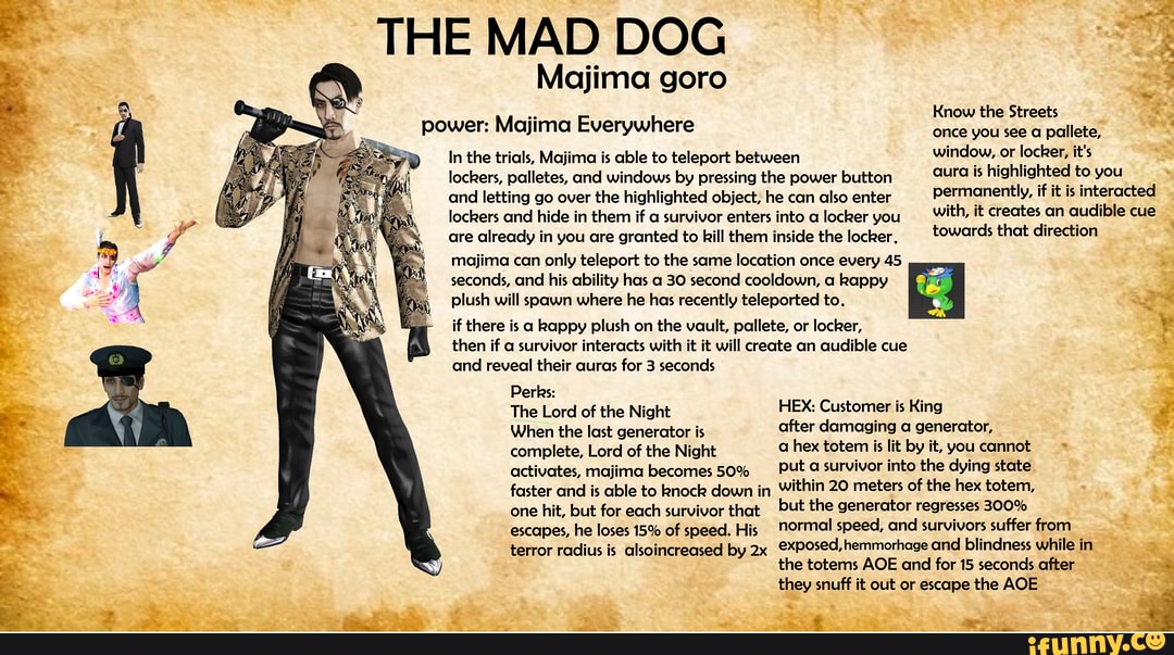 THE MAD DOG Majima goro power: Majima Everywhere Know the Streets once ...