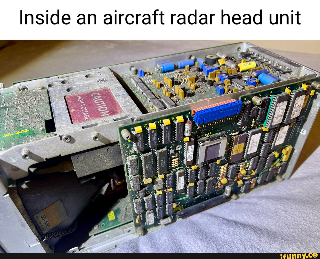 Inside an aircraft radar head unit - iFunny