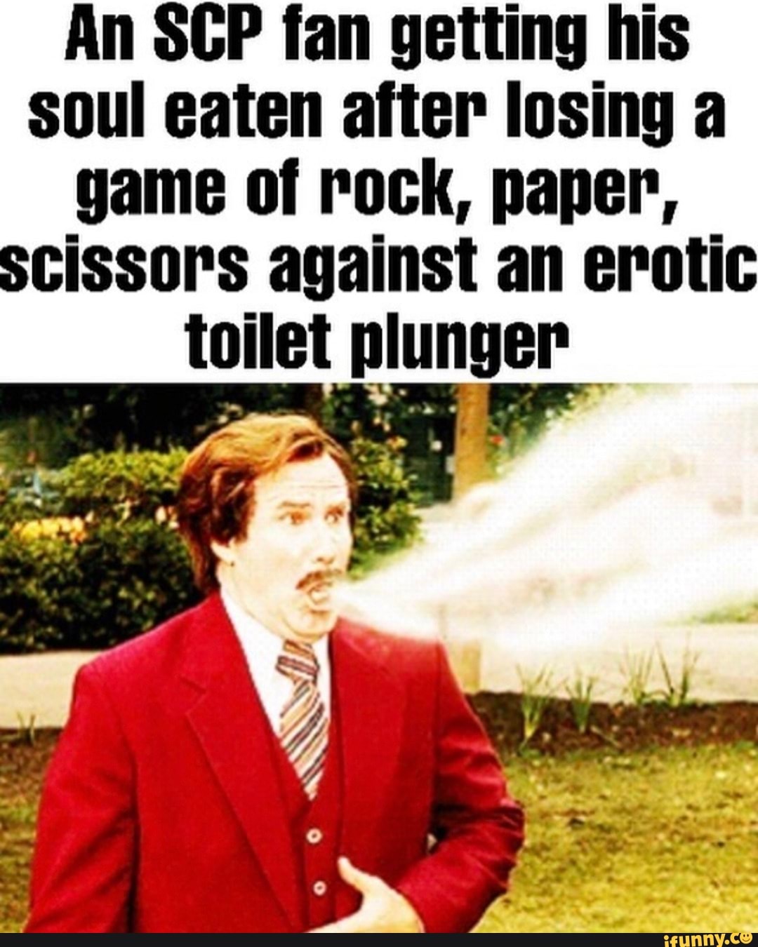 An SCP fan getting his soul eaten after losing a game of rock, paper ...