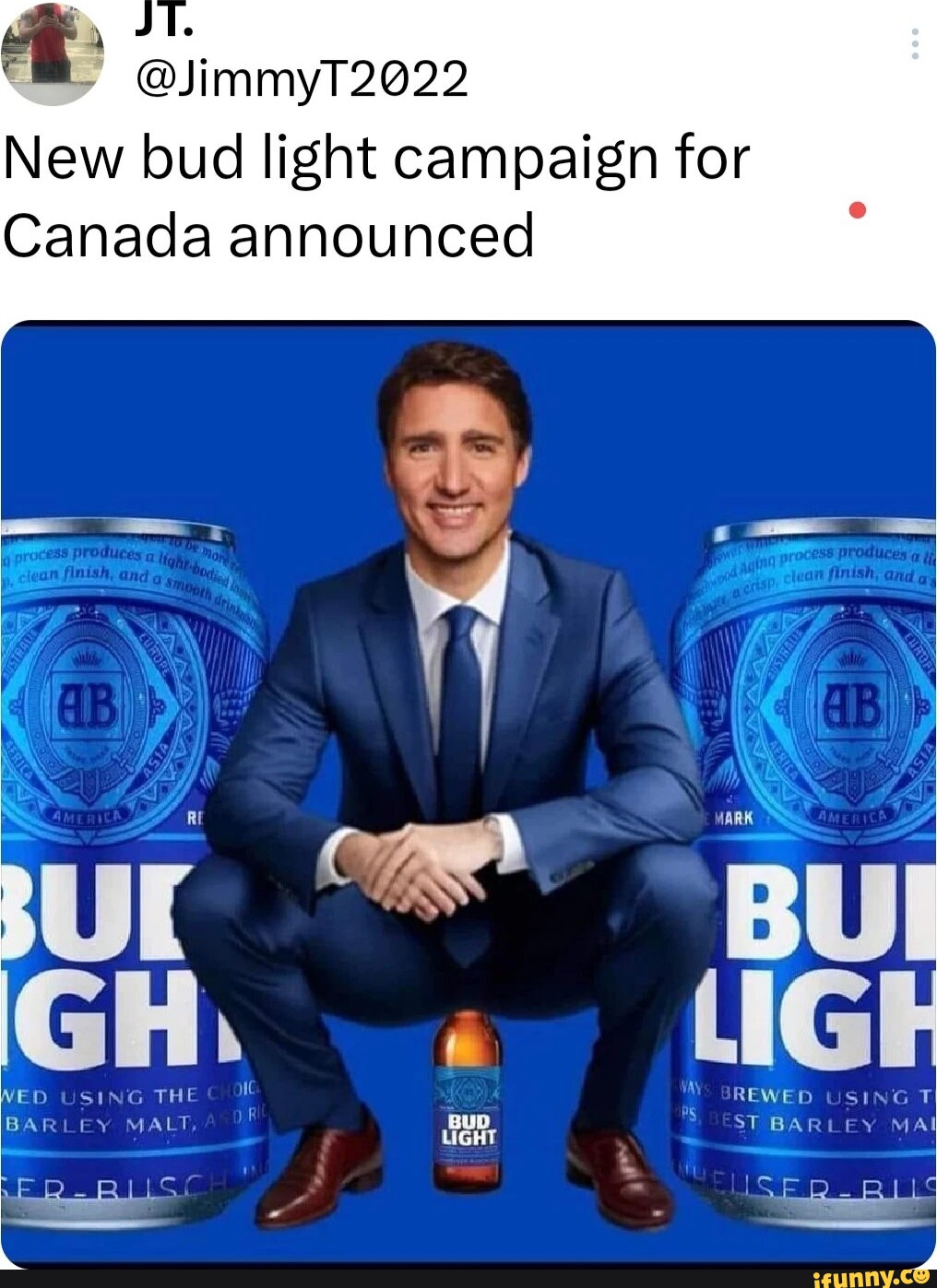@JimmyT2022 New bud light campaign for Canada announced LIG NED USING ...