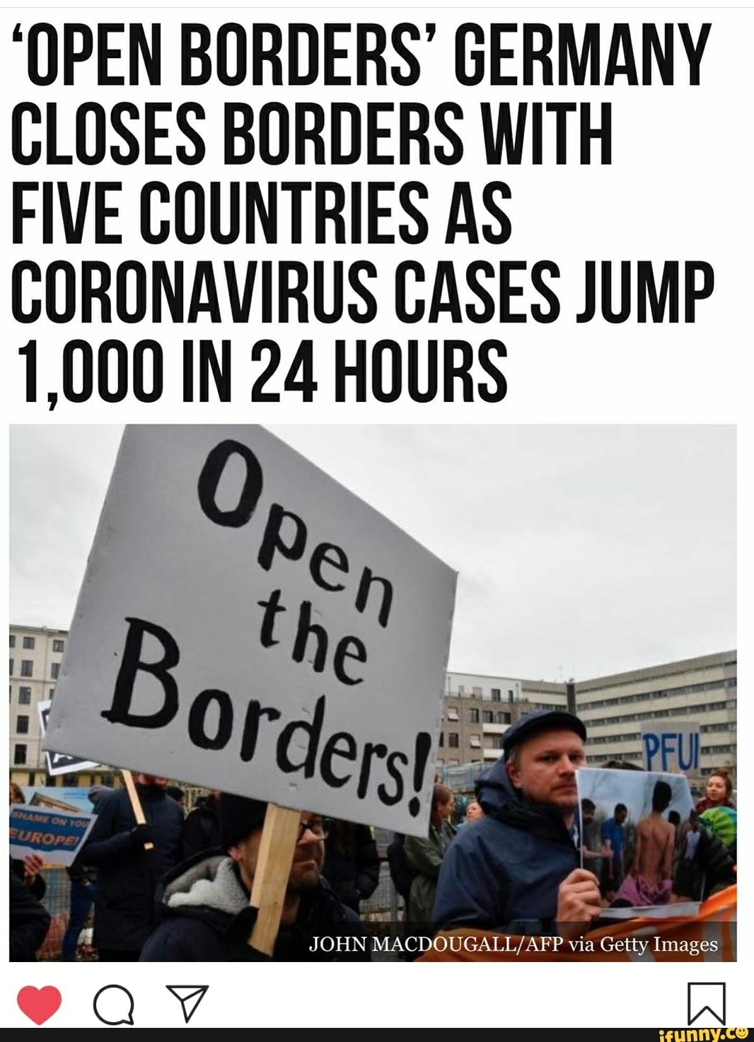 'OPEN BORDERS' GERMANY CLOSES BORDERS WITH FIVE COUNTRIES AS ...
