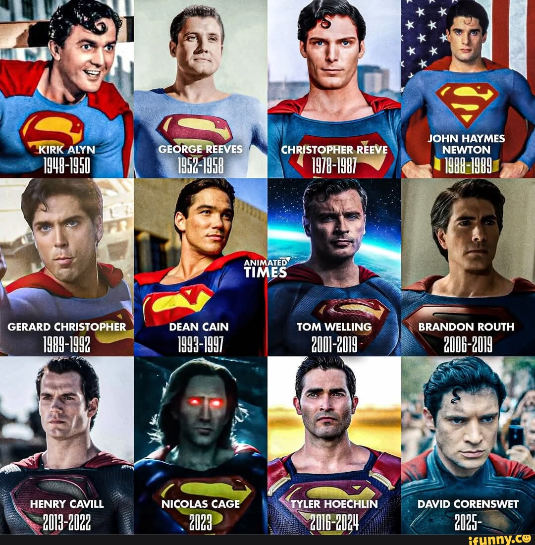 JOHN HAYMES KIDK GEORGE REEVES CHRISTOPHER REEVE N TIMES GERARD ...