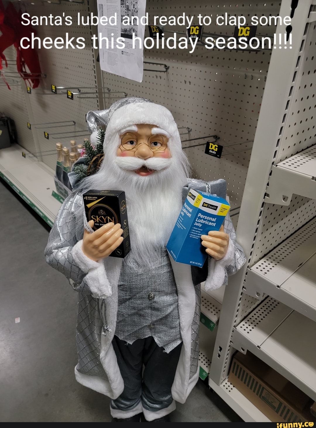 Santa's lubed and ready to clap some cheeks this holiday season ...