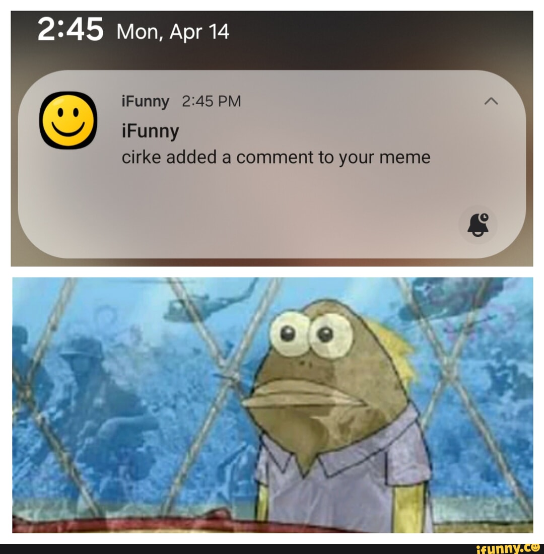 Mon, Apr 14 iFunny iFunny cirke added a comment to your meme AN - iFunny
