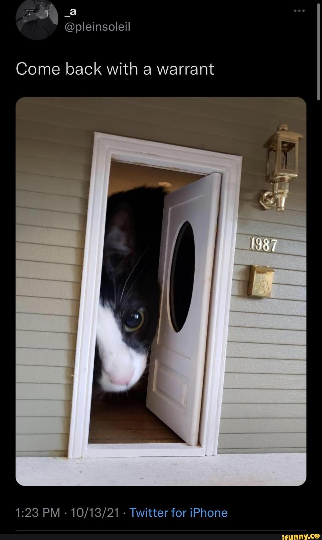 Funny Random Meme and Twitter Dump - Come back with a warrant PM ...