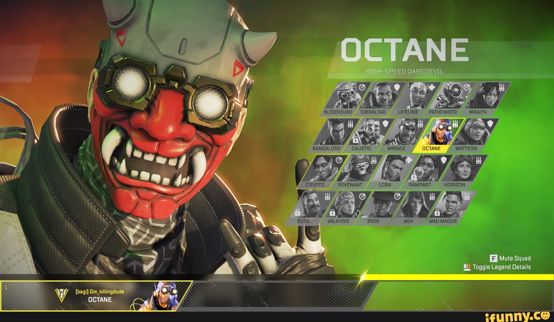 OCTANE HIGH SPEED DAREDEVIL GIBRALTAR LIFELINE PATHFINDER WRAITH ...