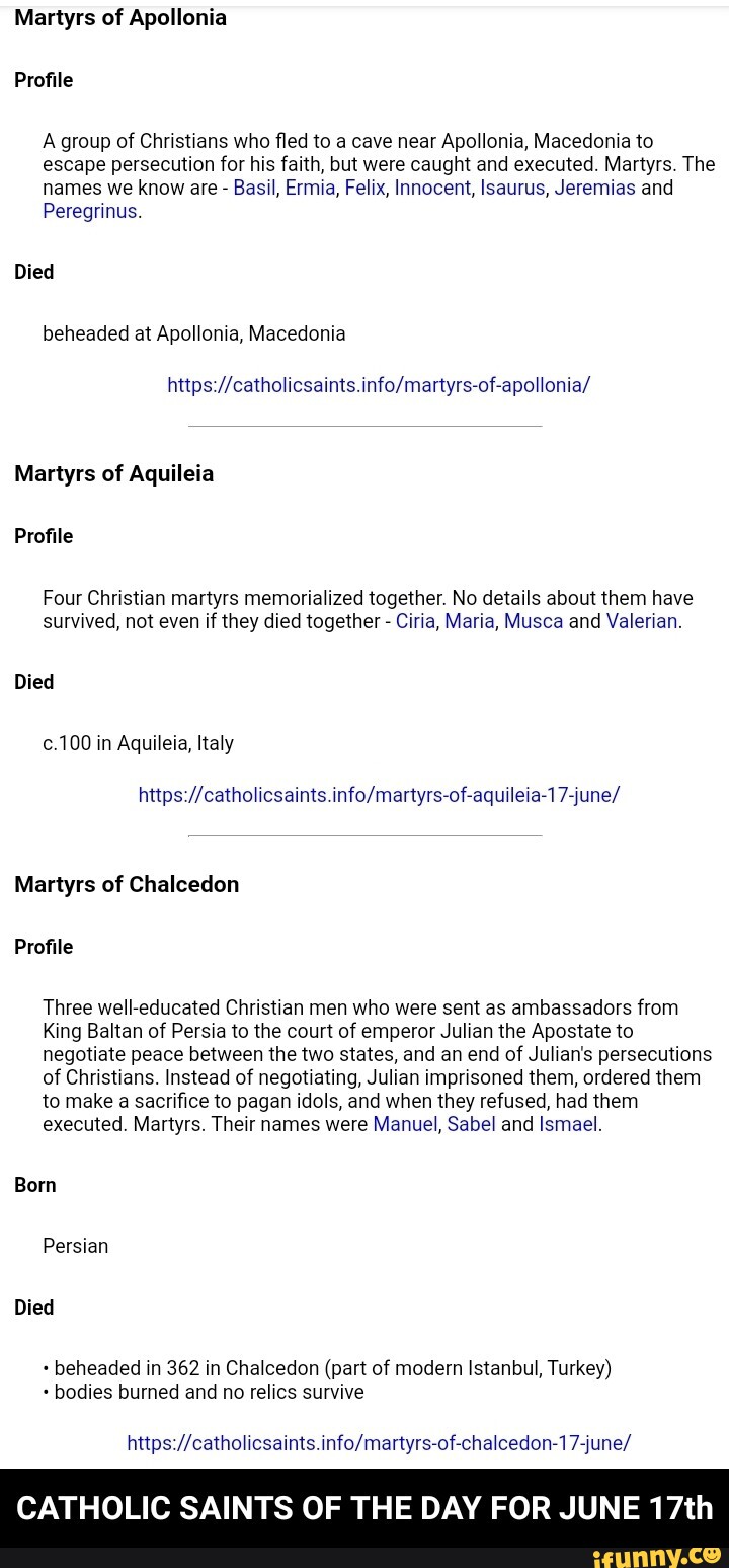 Martyrs of Apollonia Profile A group of Christians who fled to a cave ...