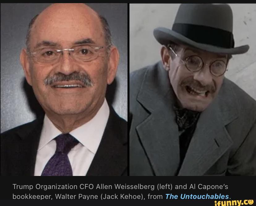 Trump Organization CFO Allen Weisselberg (left) and Al Capone's ...