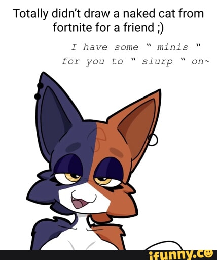 Totally Didnt Draw A Naked Cat From Fortnite For A Friend I Have Some 2647
