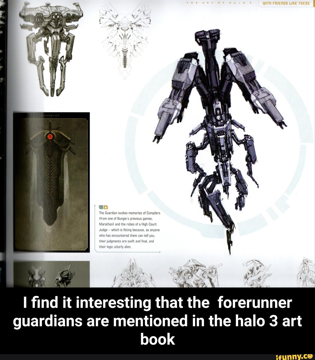 I find it interesting that the forerunner guardians are mentioned in ...