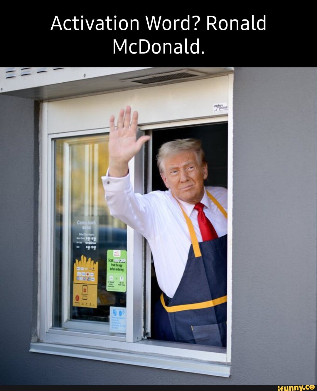 Activation Word? Ronald McDonald. - iFunny